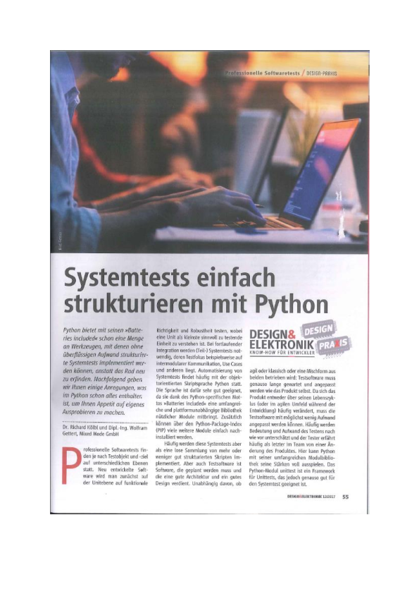 Systemtests einfach strukturieren mit Python